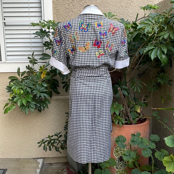 Escada | Dresses | Vintage 8s Multicolored Escada Cotton Dressduster ...